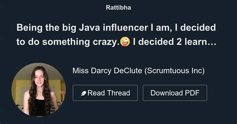 Being The Big Java Influencer I Am I Decided To Do Something Crazy🤪 I