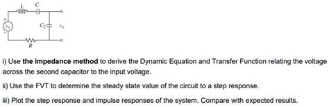 SOLVED I Use The Impedance Method To Derive The Dynamic Equation And