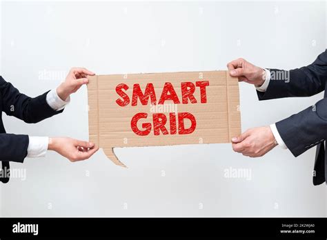 Text Sign Showing Smart Grid Word Written On Includes Of Operational