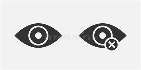 Show Password Icon Eye Symbol Vector Vision Hide From Watch Icon Stock Vector Illustration