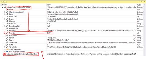 Catch Exception Number In Net Stack Overflow