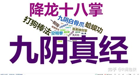 基于R语言分析射雕英雄传 知乎