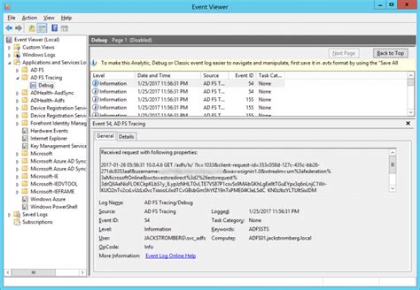 Tutorial Gathering Trace Event Logs In ADFS V And V Jack Stromberg