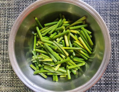 마늘쫑소금절임으로 마늘쫑고추장장아찌 만들기