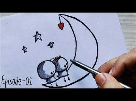 Love Couple Simple Cute Easy Drawings How To Draw A Cute Kawaii Chibi Couple In Love Spinning
