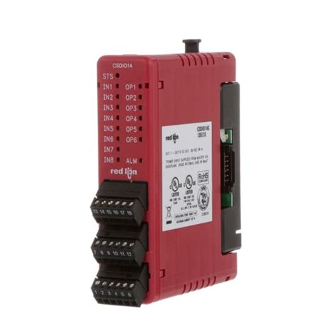 Red Lion Controls CSDIO14S I O MODULE DIGITAL W LOGIC ENGINE 8 INPUTS 6 SS OUTPUTS RS