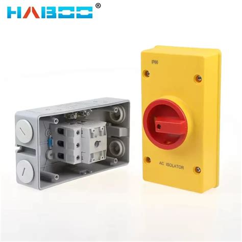 4p Outdoor Ip65 Waterproof Isolator Switch Ac Isolator Switch Solar 40a Tpn Isolator Switch