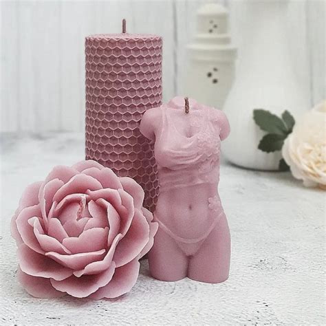 Свечи из пчелиного воска Flower Candle Coloured Candles Pillar Candles