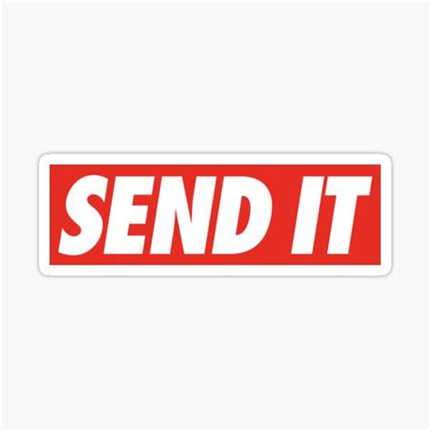 Send It Sticker For Sale By Coconani Redbubble