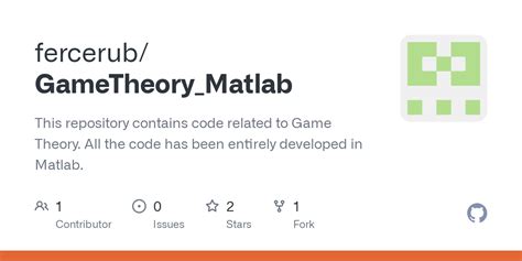 Github Fercerubgametheorymatlab This Repository Contains Code