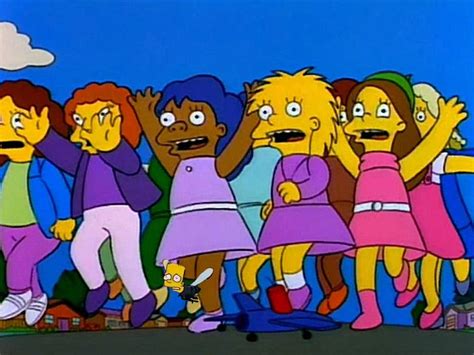 Bart The Fly Chased By Springfield Girls By Supermariorocks On Deviantart