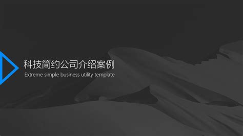 极简几何公司介绍ppt模板 Ppt 高手 全网最全的 Ppt 模板下载