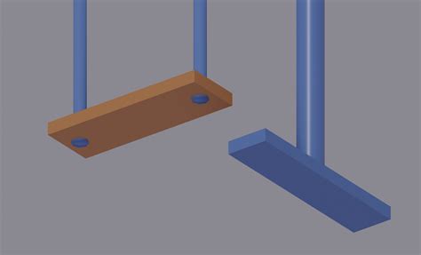 Swings Low Poly 3d Model Rigged Cgtrader