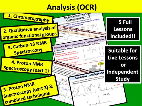 Analysis OCR Teaching Resources