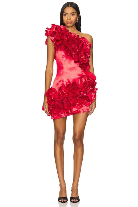 Bronx Banco X Revolve Aurora One Shoulder Mini Dress In Red Revolve