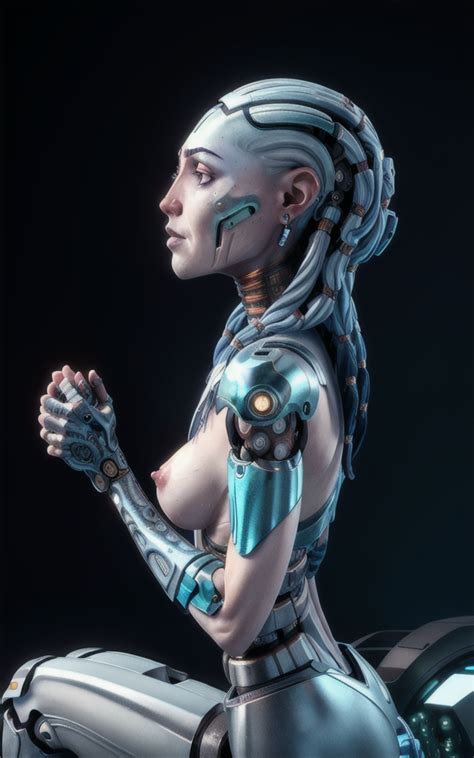Rule 34 Ai Generated Alien Alien Girl Alien Humanoid Android Blue