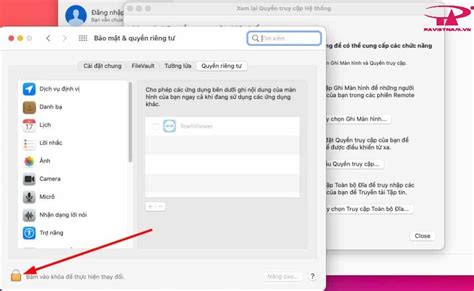 Hướng Dẫn Cấp Quyền Cho Teamviewer Trên Macos