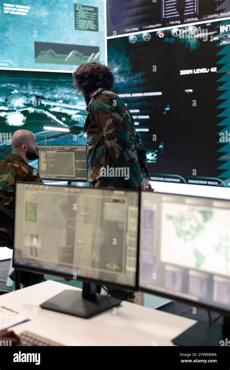 Military Staff Overseeing Intelligence Gathering Activity To Offer Support To Infantry Unit In