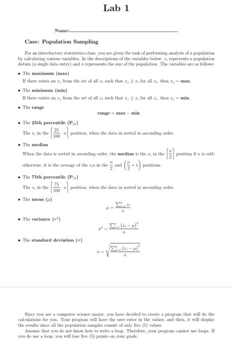 Solved For An Introductory Statistics Class You Are Given Chegg Com