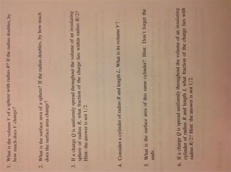 Solved What Is The Volume V Of A Sphere With Radius R If Chegg