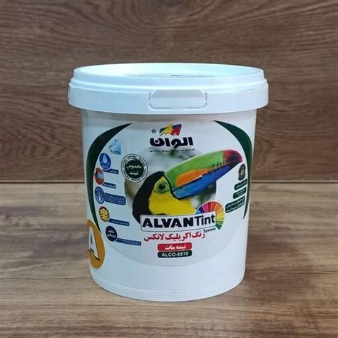 خرید و قیمت رنگ اکریلیک نیمه مات سبز پسته ای ترکیب کامپیوتری یک کیلویی ترب