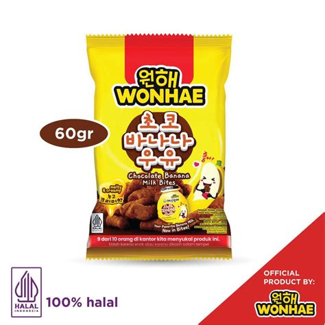Jual Wonhae Chocolate Banana Milk Bites Shopee Indonesia