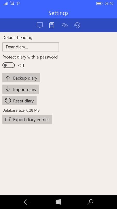 Diarium Uwp Review All About Windows Phone