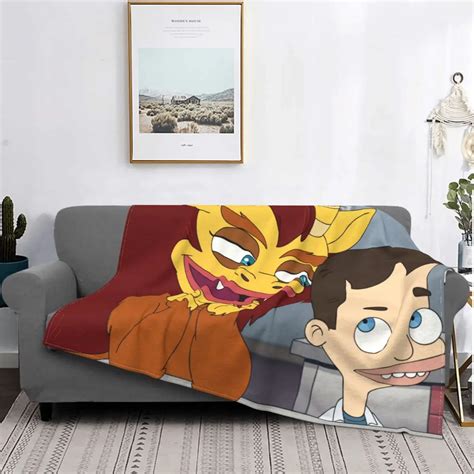 큰 입 스티브 성인 애니메이션 담요 플란넬 만화 아늑한 부드러운 양털 침대보담요 Aliexpress