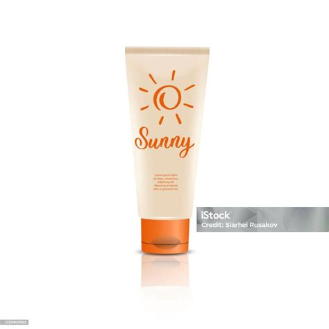 튜브에 선스크린 크림 태양 자외선으로부터 피부를 보호합니다 플랫 아이콘입니다 흰색 배경에 격리된 벡터 그림 노랑에 대한 스톡 벡터 아트 및 기타 이미지 Istock
