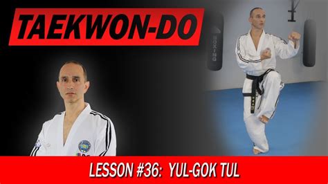 Yul Gok Tul Taekwon Do Lesson 36 Youtube