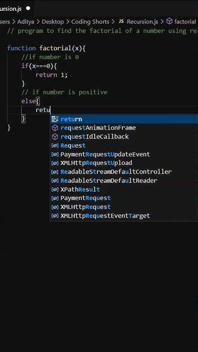 Recursion Using Js Coding Factorial Recursion Youtube