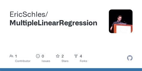 GitHub EricSchles MultipleLinearRegression