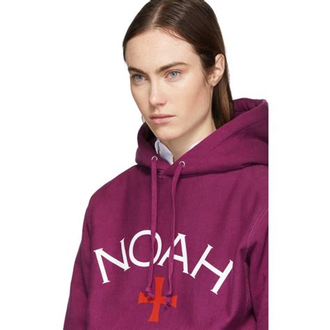 Noah Nyc Pink Logo Hoodie Noah Nyc