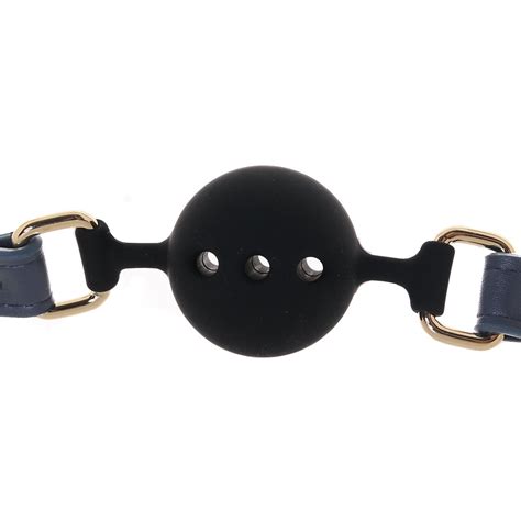 Bondage Couture Ball Gag Blue на ХИТ цена — Dildobg