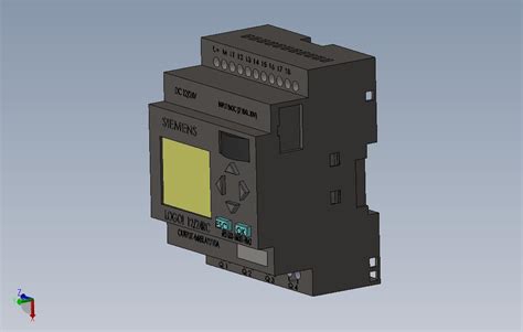 西门子标志！可编程逻辑控制器 Solidworks 2016 模型图纸免费下载 懒石网
