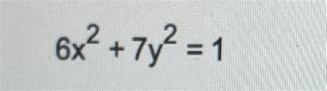 Solved Does The Equation 6x27y21 ﻿define Y As A Function