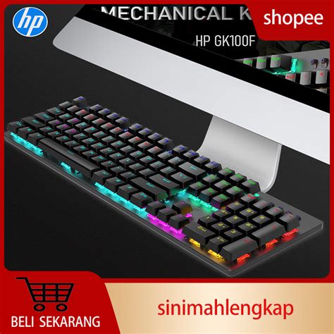 Jual Keyboard Gaming Mechanical HP GK100F RGB Switch Full Mechanical Keyboard Shopee Indonesia