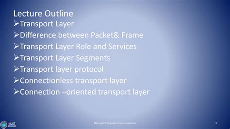 Solution Data And Computer Communication The Osi Modeltransport Layer