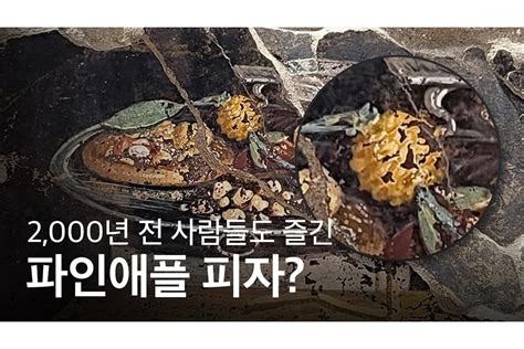 이탈리아 폼페이 유적에서 발견된 파인애플 피자 벽화