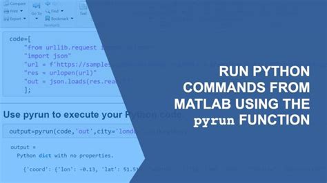 Vidushi Bhargava On Linkedin Run Python Commands From Matlab Using The Pyrun Function