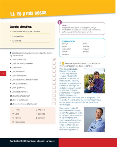 Preview Cambridge Igcse Spanish As A Foreign Language Coursebook By
