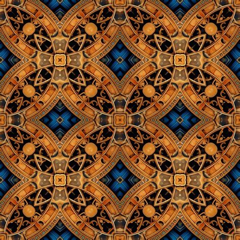 Premium Ai Image Seamless Abstract Pattern Symmetrical Geometrical