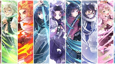 Demon Slayer Kimetsu No Yaiba Giyuu Tomioka Mitsuri Kanroji Muichiro