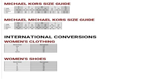 Step Into Style Your Ultimate Guide To Michael Kors Shoes Size Chart