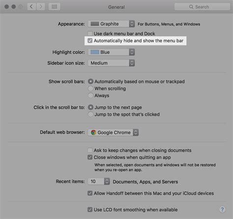 Macos Can You Make Macs Menu Bar Hide Ask Different