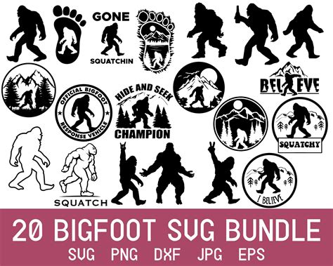 Bigfoot Svg Sasquatch Svg Bigfoot Sign Bigfoot Sticker Etsy Uk