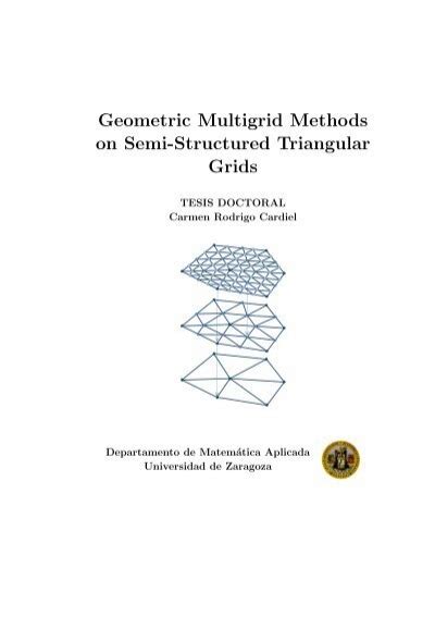 Geometric Multigrid Methods On Semi Structured Triangular Grids