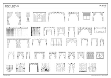 커튼 커텐 블라인드 암막 캐드소스 모음 Interis D Dc Eab Library Magnicad Cad Block Free Download