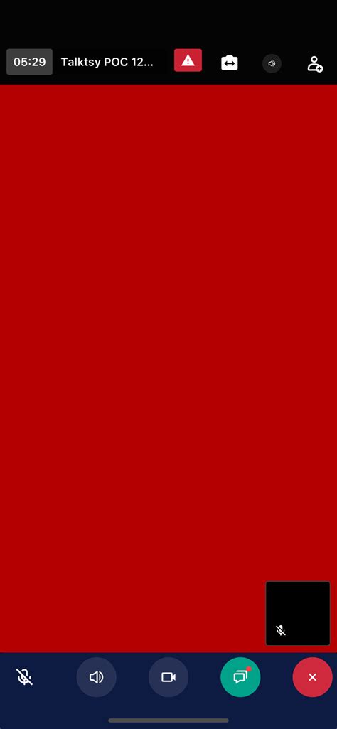 Ios Only Camera Enable Not Working Red Screen When Only 2 Participants In The Conference