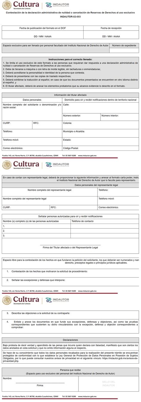 Indautor Formatos Tuabogadoenvivo